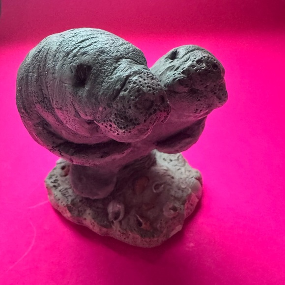 STONE CRITTERS | Art | Stone Critters Manatee And Baby Marineanimals ...